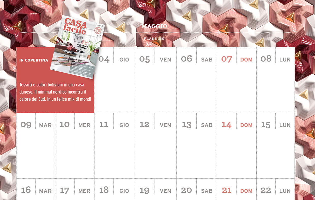 CasaFacile di maggio ti regala il planning del mese - CasaFacile