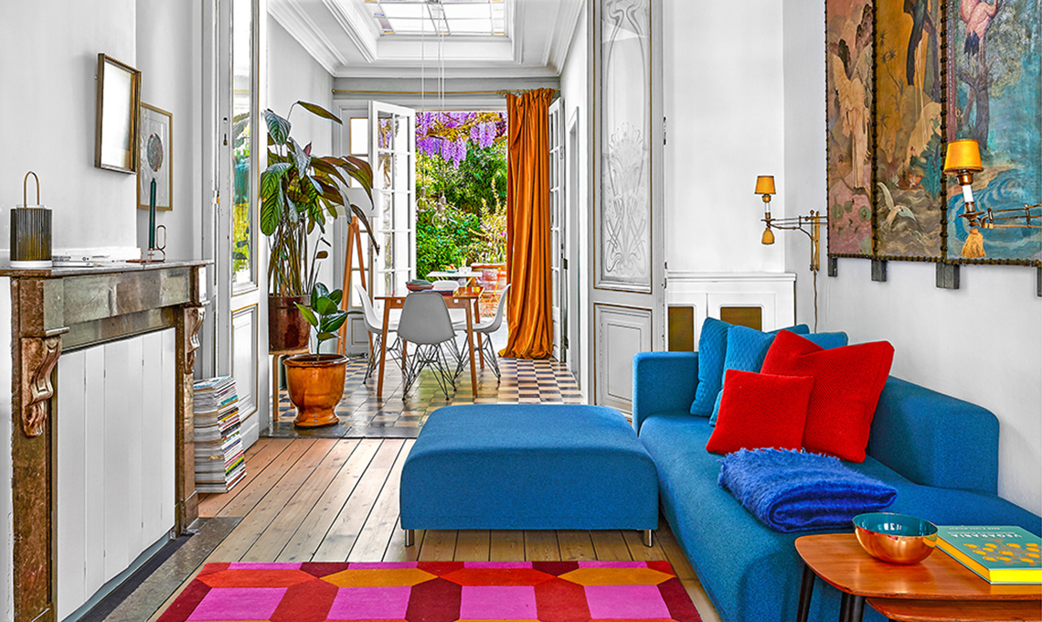 Atmosfere esotiche e colori accesi in una casa di fine '800 - CasaFacile